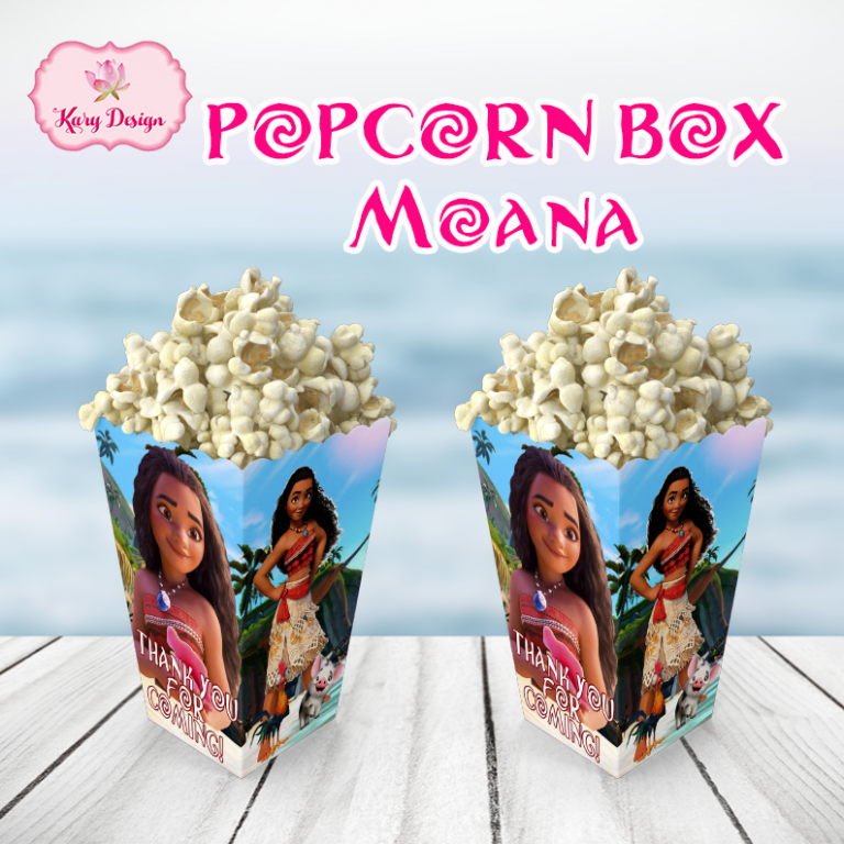 MOANA POPCORN BOX - Kary Designs