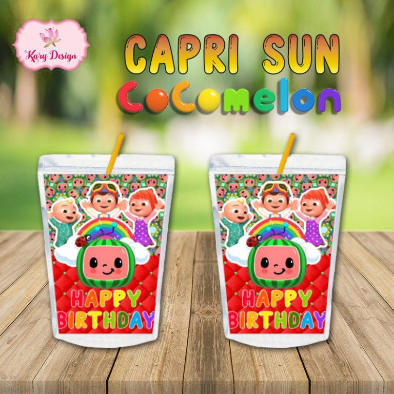COCOMELON CAPRI SUN LABEL - Kary Designs