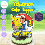 POKEMON CAKE TOPPER - Kary Designs
