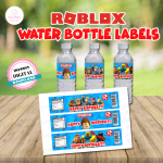ROBLOX WATER BOTTLE LABELS - Kary Designs