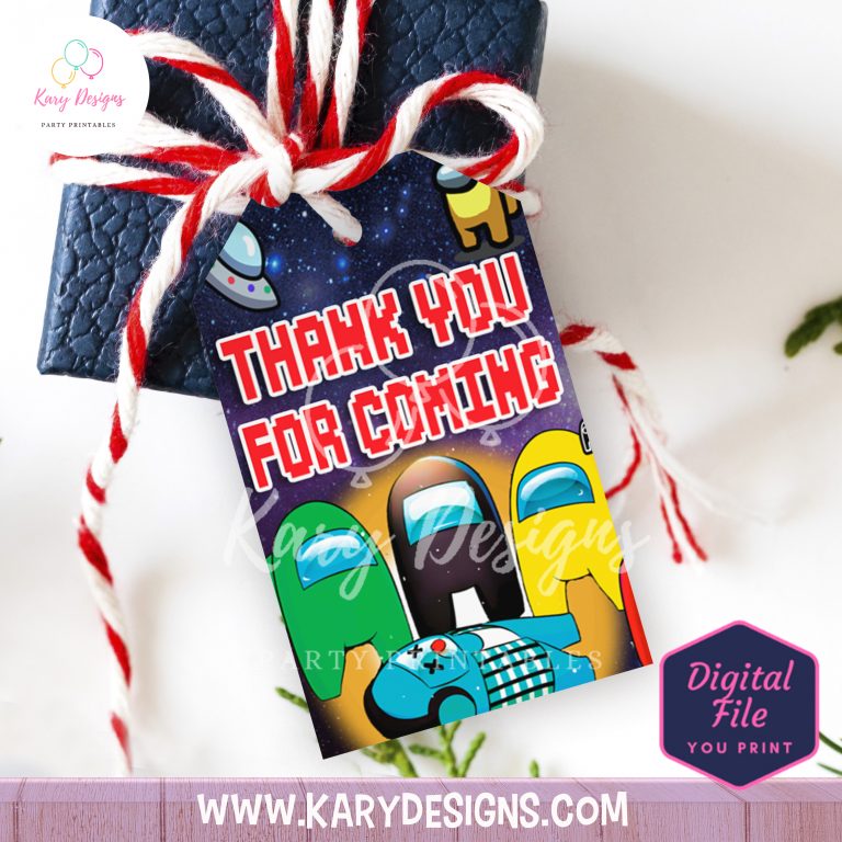 AMONG US FAVOR TAG - Kary Designs