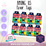 AMONG US FAVOR TAG - Kary Designs