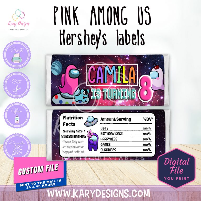 AMONG US GIRLS CAPRI SUN LABELS - Kary Designs