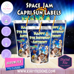 SPACE JAM CAPRI SUN LABELS - Kary Designs