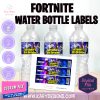 FORTNITE WATER BOTTLE LABELS - Kary Designs