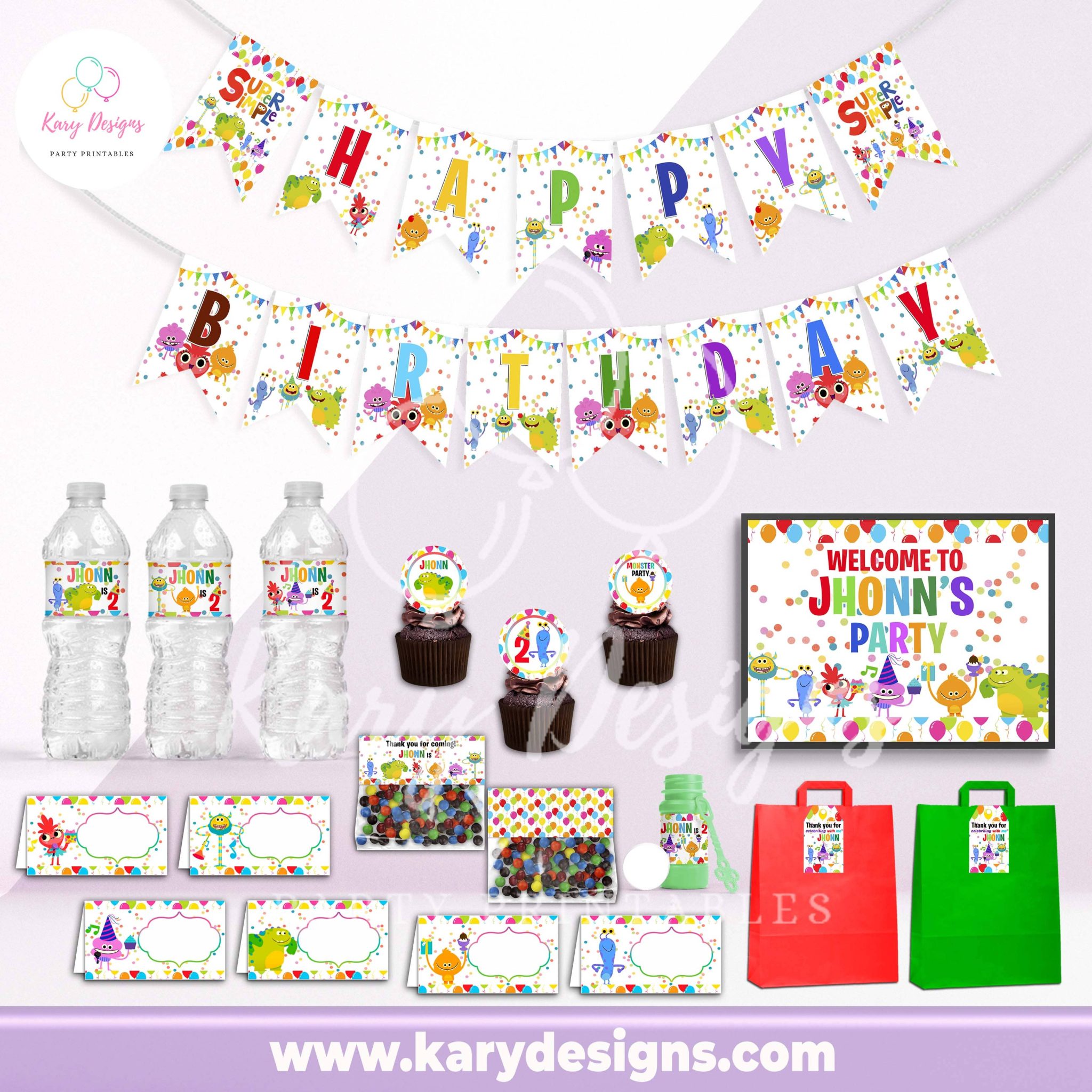 SUPER SIMPLE SONGS PRINTABLE PARTY PACKAGE - Kary Designs