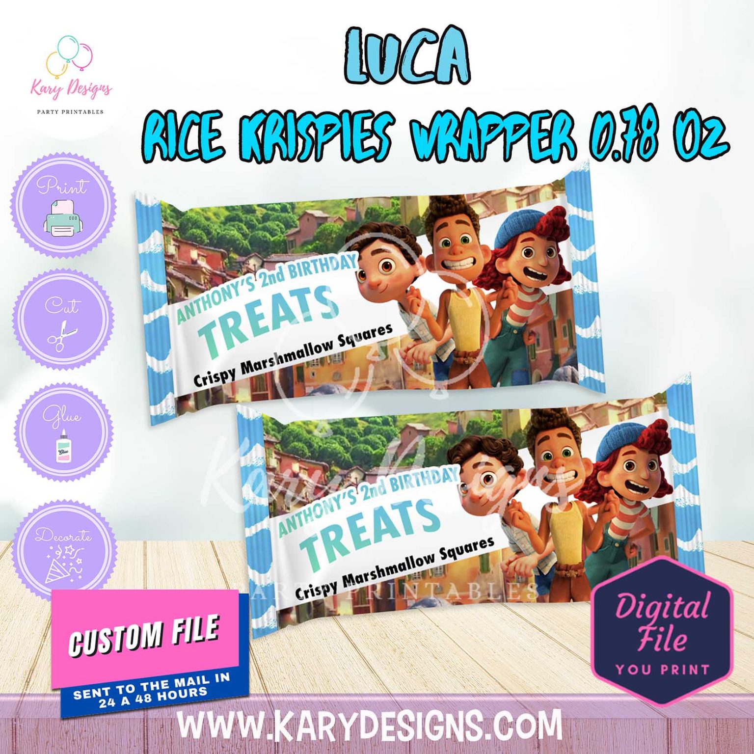 LUCA GABLE BOX LABELS - Kary Designs