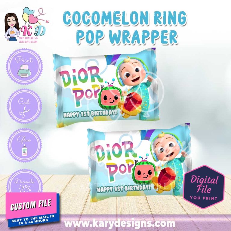 COCOMELON RING POP WRAPPER V2 - Kary Designs