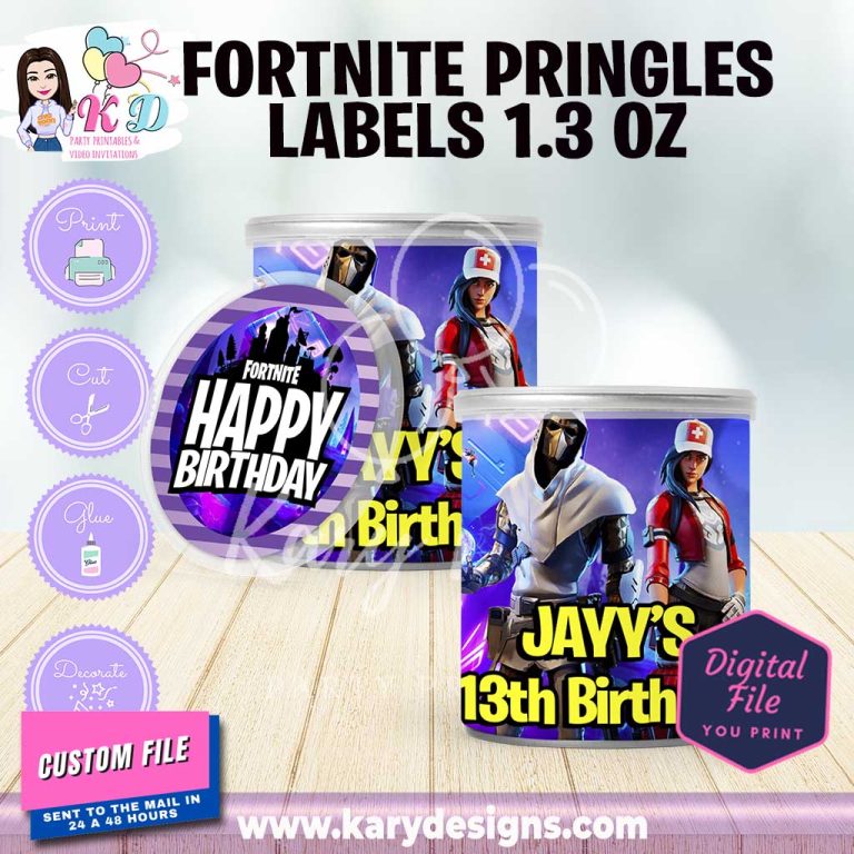 FORTNITE CAPRI SUN LABELS - Kary Designs
