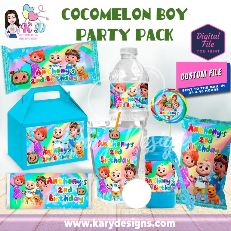 COCOMELON BOY PARTY PACK - Kary Designs